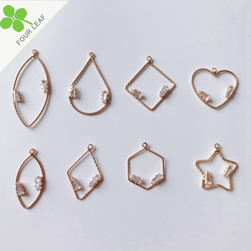 幾何 チャーム 透かし ピアスパーツ ペンダント ハンドメイド アクセサリーパーツ DIY｜株式会社 Four Leaf【NETSEA】問屋・卸売・卸・仕入れ専門