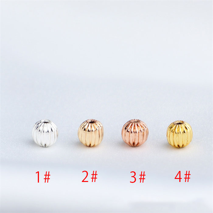 スジ入り しぼり玉 メタルビーズ 【3/4/5/6mm】金属ビーズ 14Kメッキ DIYパーツ 手芸 Charm Link(チャームリンク) | 卸売・ 問屋・仕入れの専門サイト【NETSEA】