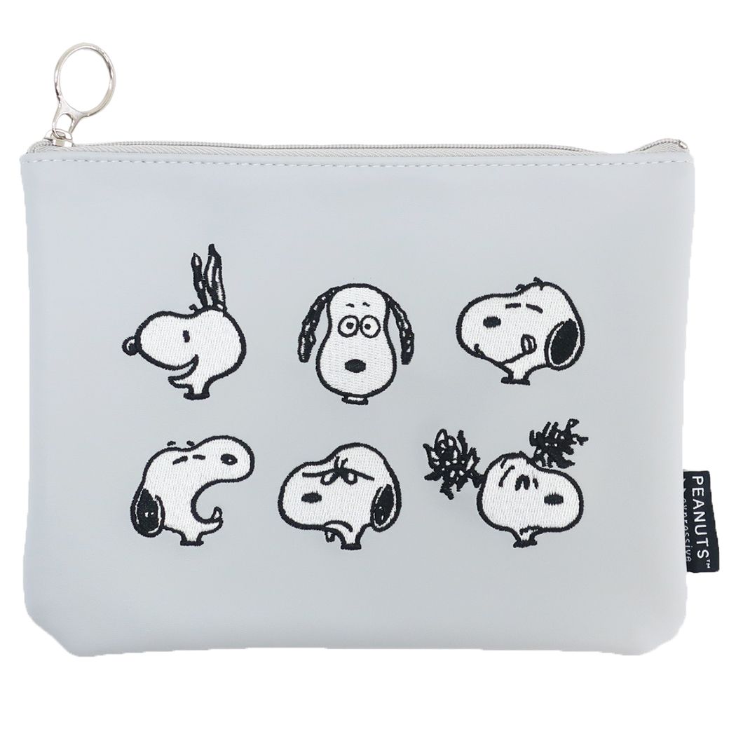 【コスメポーチ】スヌーピー フラットポーチ GY 株式会社 ブライエンタープライズ 問屋・仕入れ・卸・卸売の専門【仕入れならNETSEA】