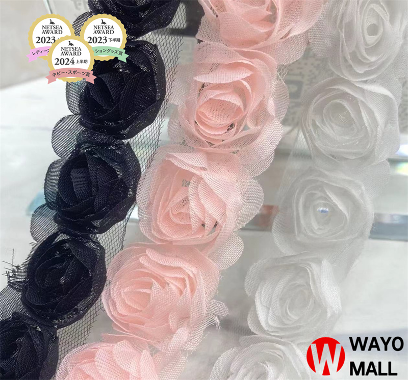 2.7cmレースシフォンリボン 蝶結び 髪飾り花束の飾り縄 DIY素材リボン手作り用品ギフトラップ | 卸売・ 問屋・仕入れの専門サイト【NETSEA】