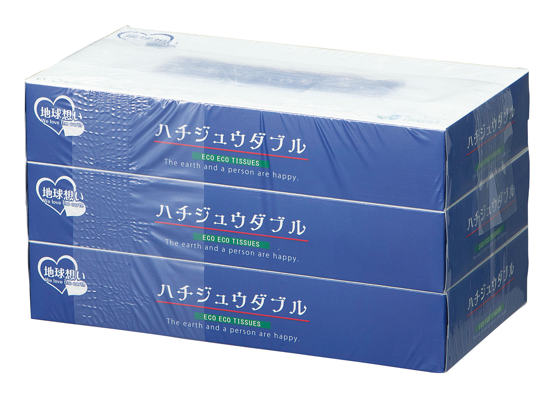 ハチジュウダブルボックスティッシュ3P 株式会社 ナノプラン 問屋・仕入れ・卸・卸売の専門【仕入れならNETSEA】