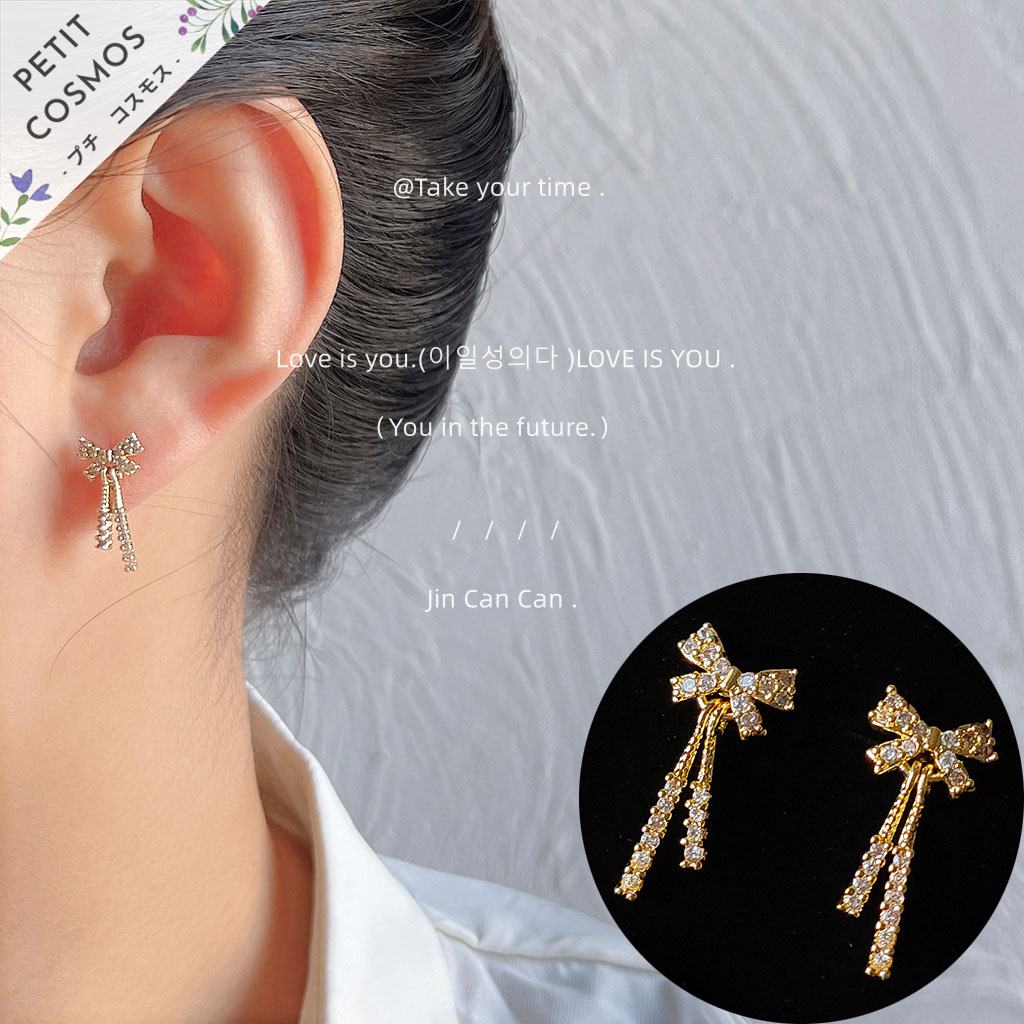 揺れるリボン ピアス アクセサリー S925 14Kメッキ アレルギー対応 おしゃれ 大人かわいい 上品 韓国風 Petit Cosmos(プチコスモス) | 卸売・ 問屋・仕入れの専門サイト ...