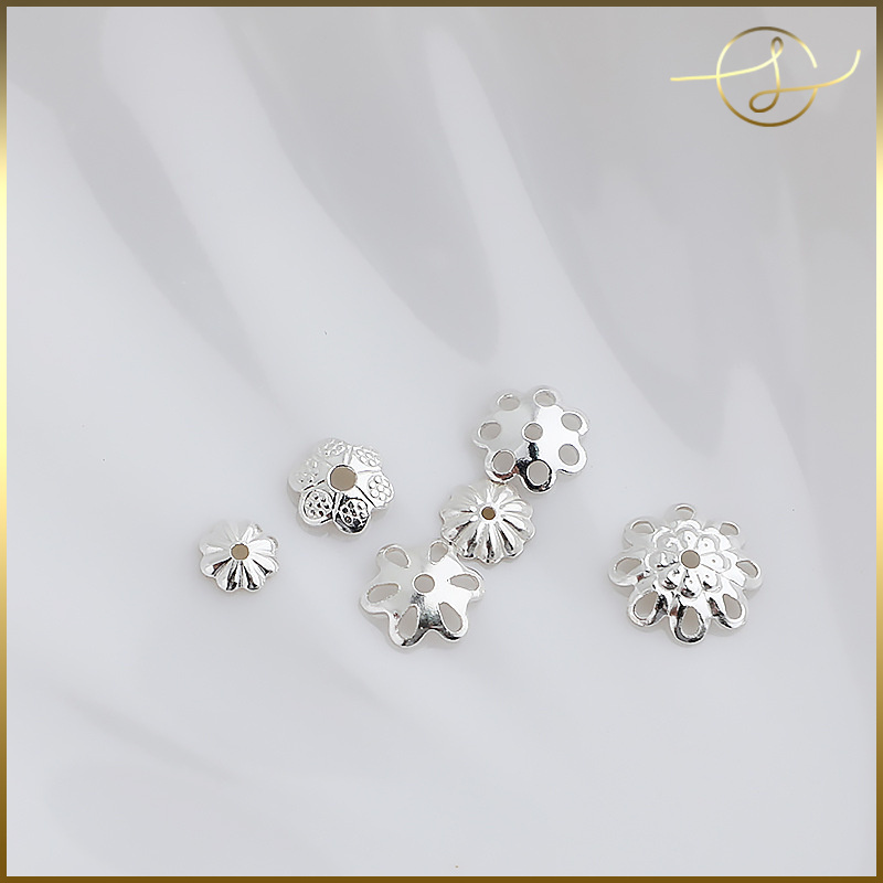 花座 座金 ビーズキャップ S925 シルバー DIYパーツ 手芸 基礎金具 アクセサリー ハンドメイド Charm Link(チャームリンク) 問屋・仕入れ・卸・卸売の専門【仕入れならNETSEA】