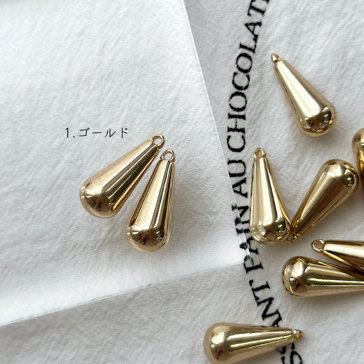 【即納10個入】CCB ショート ドロップ チャーム メタルパーツ パーツ ピアス イヤリング B&P Labo. 問屋・仕入れ・卸・卸売の専門【仕入れならNETSEA】