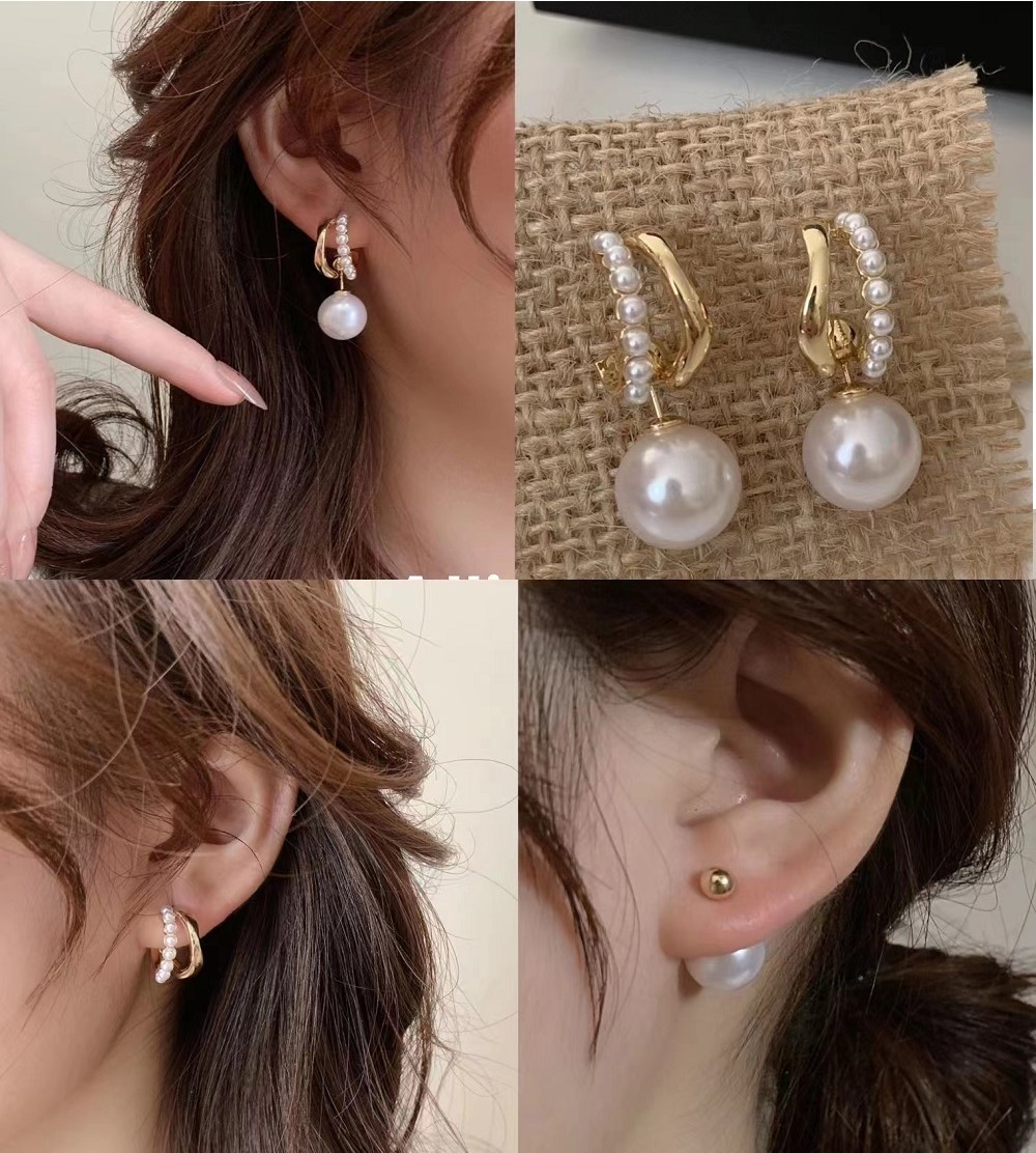 3wayパールピアス ピアス アクセサリー 韓国 アジアトレーディング 有限会社 | 卸売・ 問屋・仕入れの専門サイト【NETSEA】