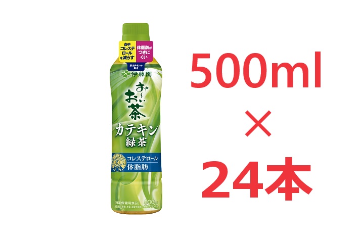 伊藤園 おーいお茶 カテキン緑茶 PET 500ml 【1ケース(24本入り)】 株式会社 日誠伍 問屋・仕入れ・卸・卸売の専門【仕入れならNETSEA】