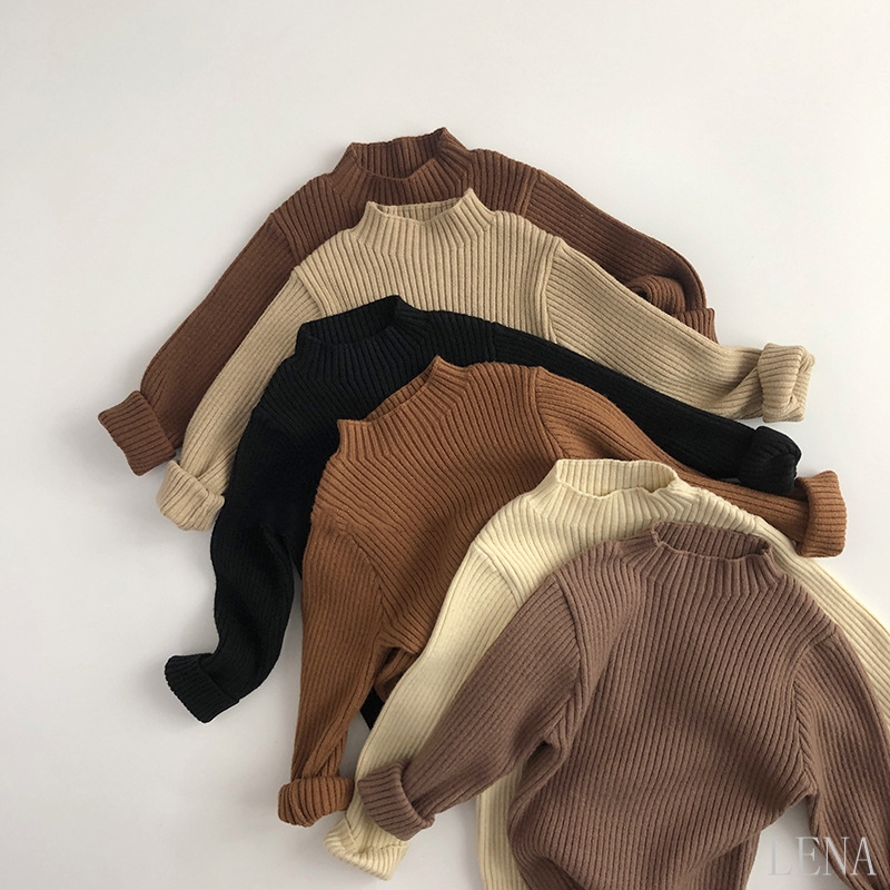 2023秋新作 韓国風子供服 キッズ服 ニット セーター 6色 80-130cm LENA 問屋・仕入れ・卸・卸売の専門【仕入れならNETSEA】