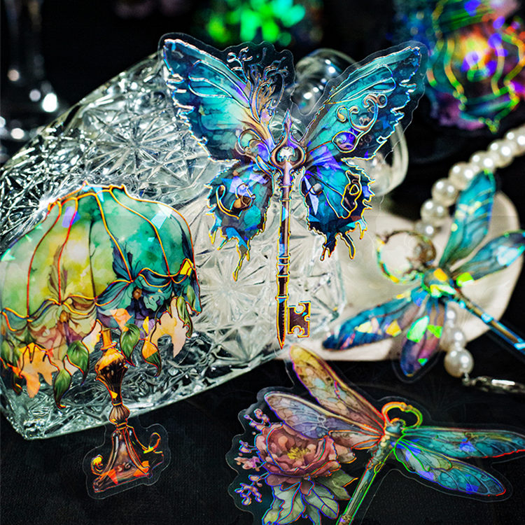 オーロラ箔押し 貝シェル加工 大きめ コラージュ 素材 シール sztz-10-050 | 卸売・ 問屋・仕入れの専門サイト【NETSEA】