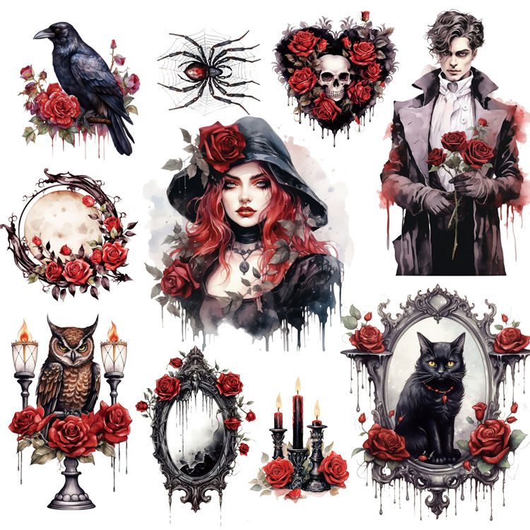 クリアシール スチームパンク キャラクター ステッカー コラージュ シール sztz-20-112 株式会社 日商友普 問屋・仕入れ・卸・卸売の専門【仕入れならNETSEA】