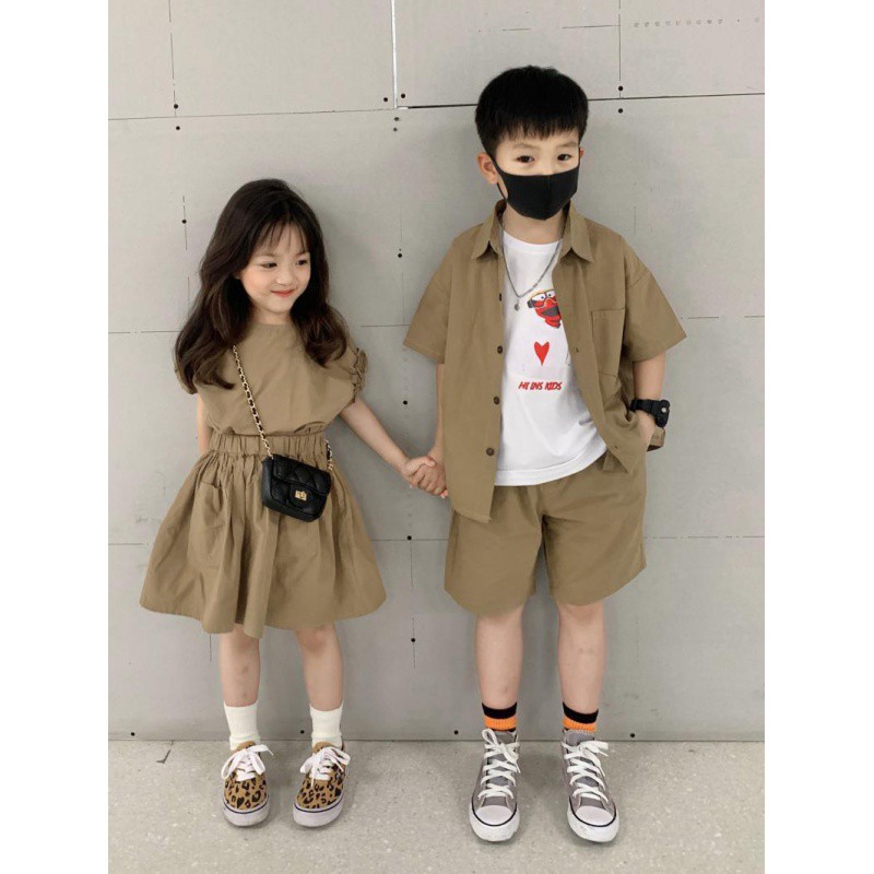 2024新作 ベビー服 子供服 男女兼用 ワンピース 兄弟服 セット スーツ90-140cm 個人事業主 Light of the sea ...
