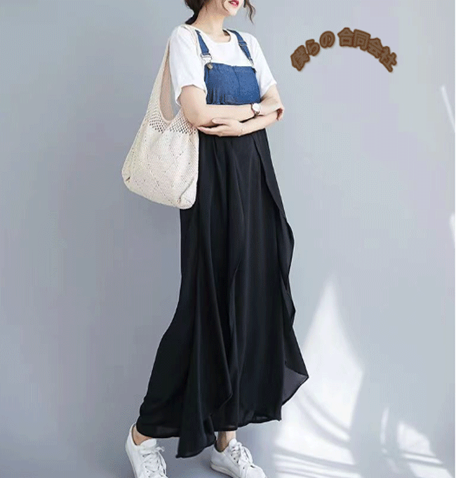 2024年夏新作 レディース服 ワンピース 切り替え デニム キャミソール M#-3XL# 2色展開 | 卸売・ 問屋・仕入れの専門サイト【NETSEA】