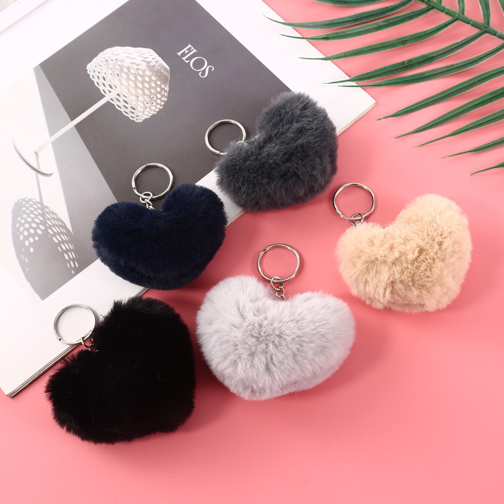 バッグチャーム 幅約8cm ハート ファー キーホルダー 手芸DIY ファッション小物 アオキ商店 | 卸売・ 問屋・仕入れの専門サイト【NETSEA】
