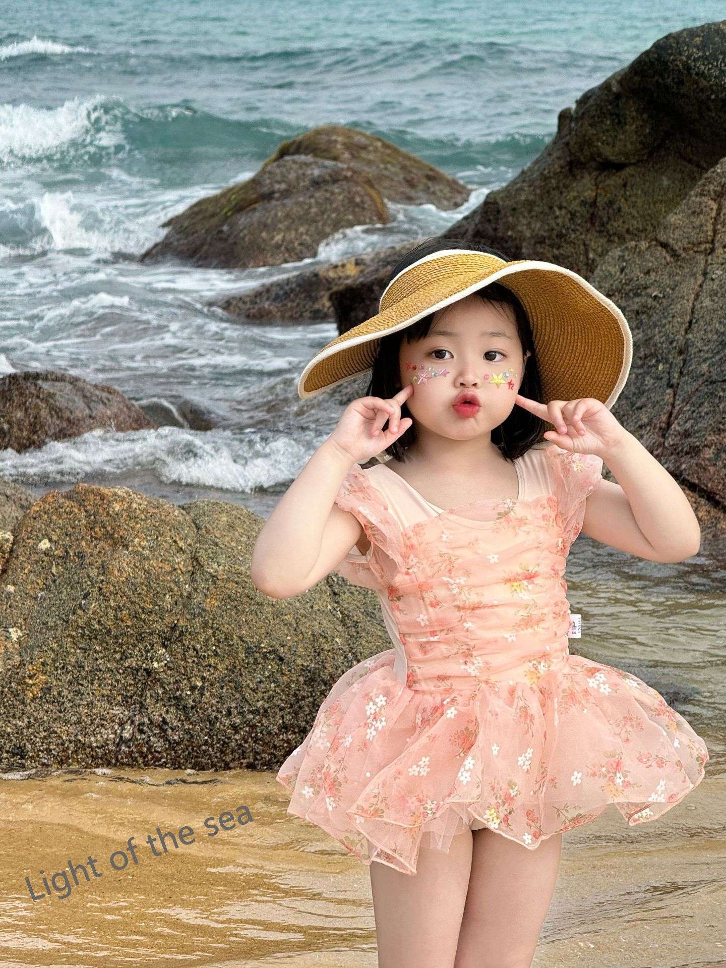 2024夏新作 ベビー服 韓国風 女の子半袖連体水着 水泳服 砂浜 海水着 温泉用 子供用水着 90-140cm 個人事業主 Light of the sea 問屋・仕入れ・卸・卸売の専門 ...