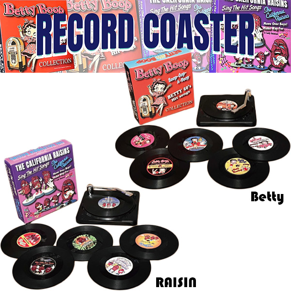 レコード コースターセット【RAISIN / BETTY】 有限会社 ステップス 問屋・仕入れ・卸・卸売の専門【仕入れならNETSEA】