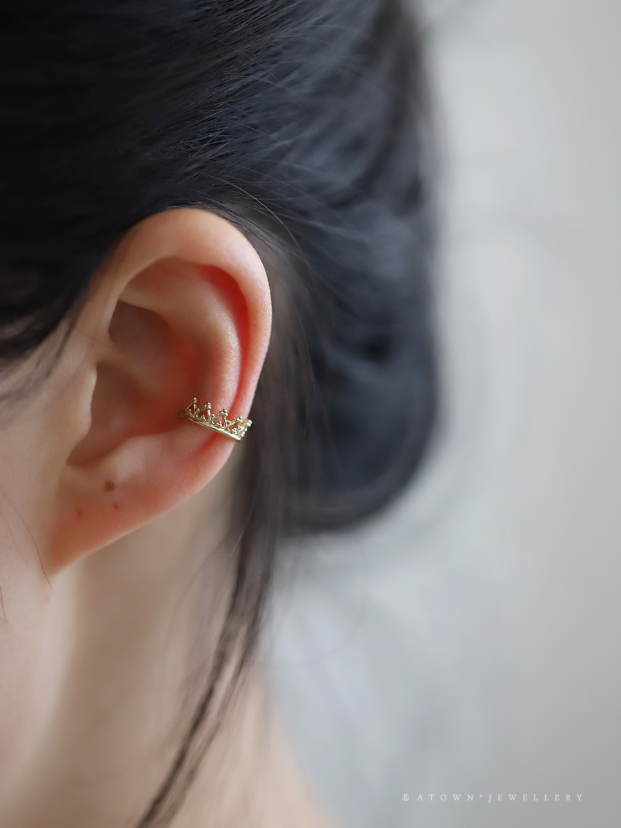 100％S925シルバーイヤーカフ クラウン 14K金メッキ 2色 | 卸売・ 問屋・仕入れの専門サイト【NETSEA】