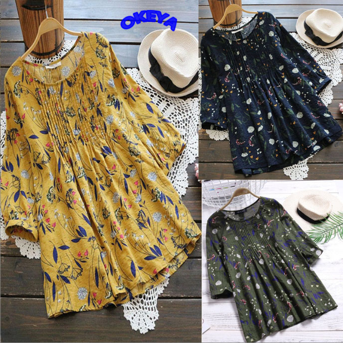 レディース服 2024年春秋新作 トップス シャツ 七分袖 tシャツ ゆったり 綿麻 3色展開 S#-5XL# 個人事業主 OKEYA | 卸売・ 問屋・仕入れの専門サイト【NETSEA】