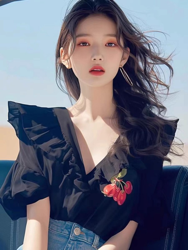 シャツ ブラウス ボリューム袖 フリル 切り替え 体型カバー 着痩せ sweet系 | 卸売・ 問屋・仕入れの専門サイト【NETSEA】