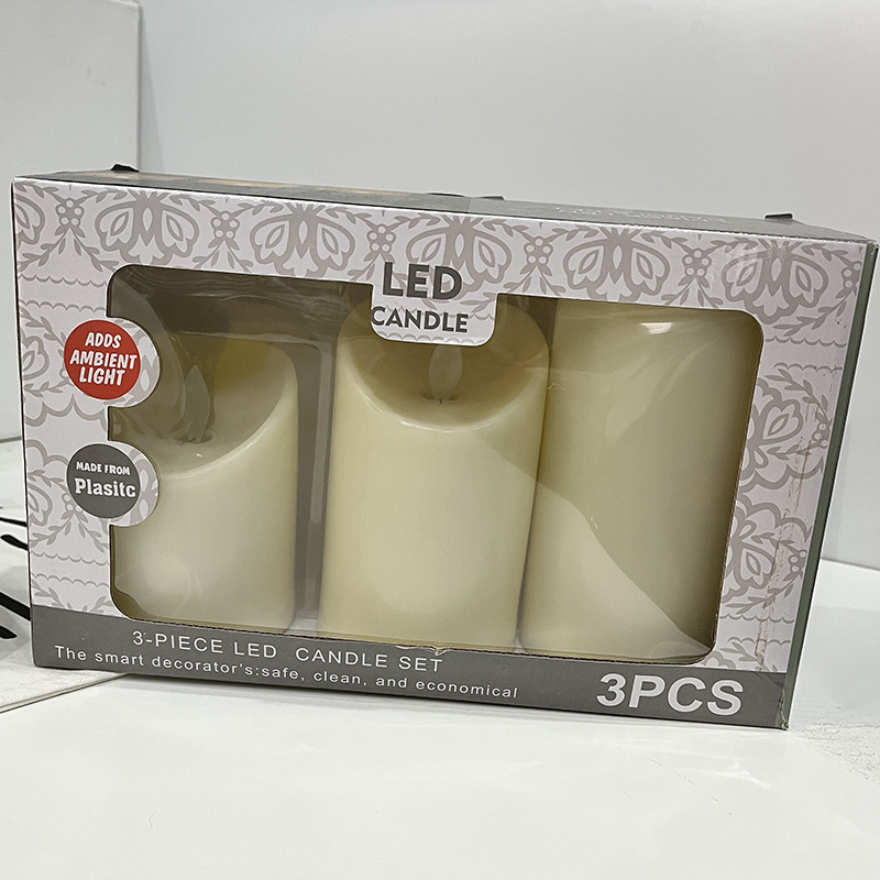 LEDキャンドルライト誕生日結婚式ハロウィンパーティー装飾 LEDキャンドル 3点セット 個人事業主 Light of the sea 問屋・仕入れ・卸・卸売の専門【仕入れならNETSEA】