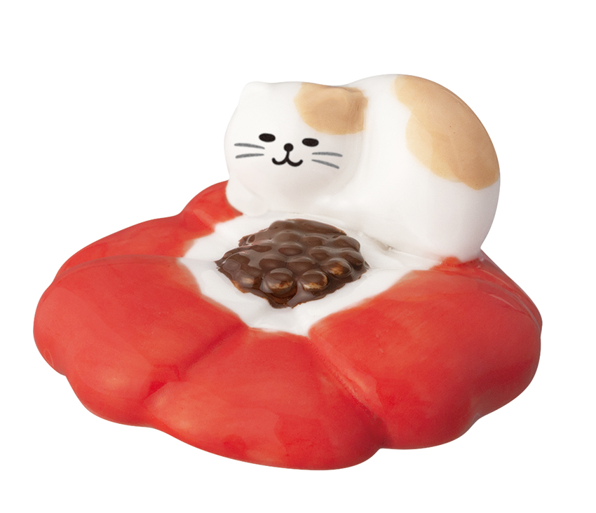 【12月中旬予定】MG-38681 花にゃんこ箸置き アネモネ 雑貨のFULTAC（フルタック） 問屋・仕入れ・卸・卸売の専門【仕入れならNETSEA】