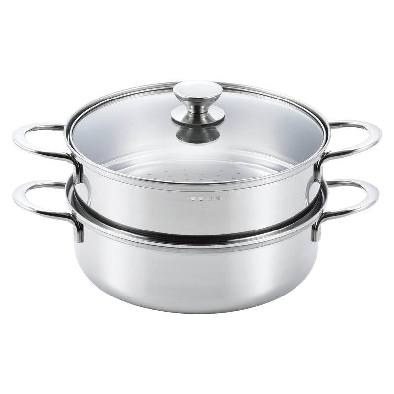 IH対応二段蒸し器23cm 株式会社 ロワール 問屋・仕入れ・卸・卸売の専門【仕入れならNETSEA】