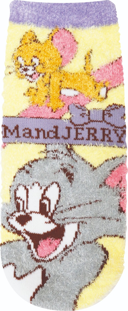 もこもこルームソックス トム＆ジェリー リボンロゴ 大人 女性用（22～24cm） RMS0243 | 卸売・ 問屋・仕入れの専門サイト【NETSEA】