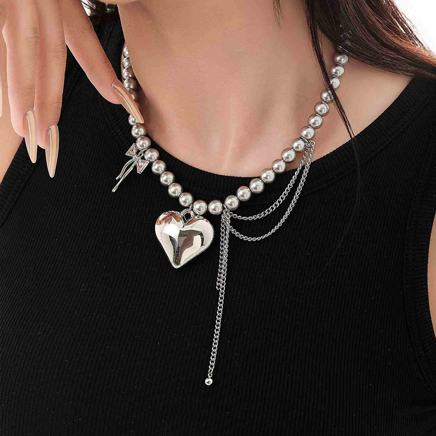 ★Heart★ ハートネックレース 撮影 カジュアル 韓国アクセサリー | 卸売・ 問屋・仕入れの専門サイト【NETSEA】