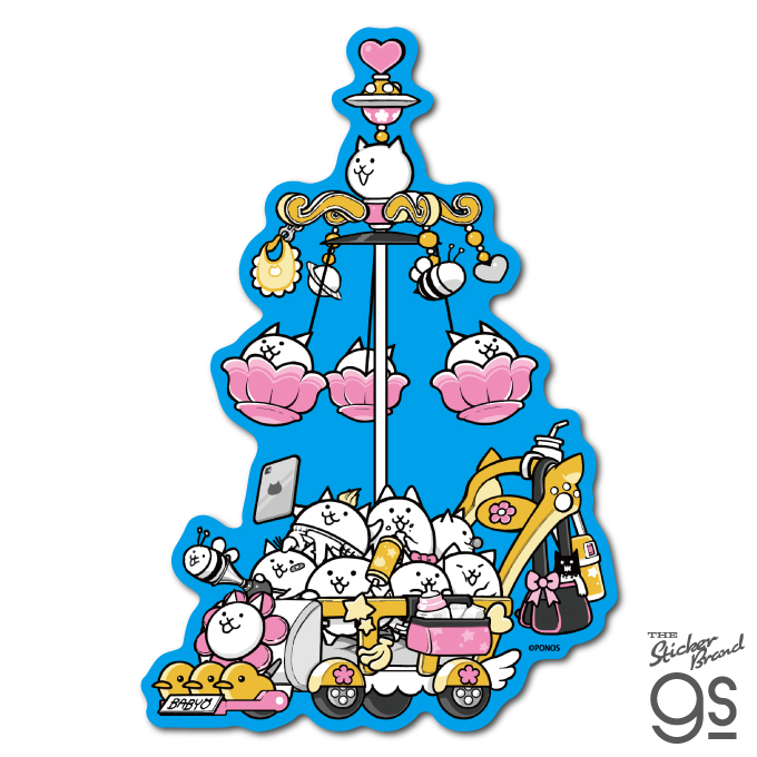 にゃんこ大戦争 ビッグサイズステッカー ネコベビーワールド ゲーム game キャラクター 人気 グッズ NYA025 | 卸売・ 問屋・仕入れの専門サイト【NETSEA】