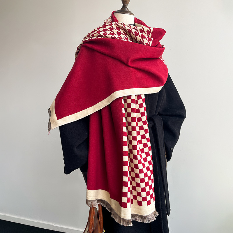 ★全3色★ 2wayショール 180*70cm ヒョウ柄千鳥マフラー 多用途 韓国ファッショ 合同会社ジェオンシー | 卸売・ 問屋・仕入れの専門サイト【NETSEA】