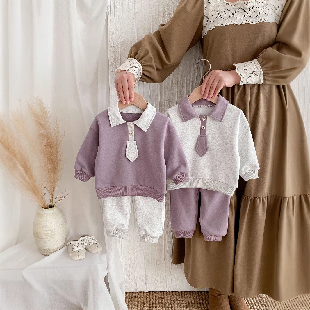 ★BaBy★ ベビーポロシャツ＋パンツ 73~100cm スウェットセット 韓国ベビー服 | 卸売・ 問屋・仕入れの専門サイト【NETSEA】