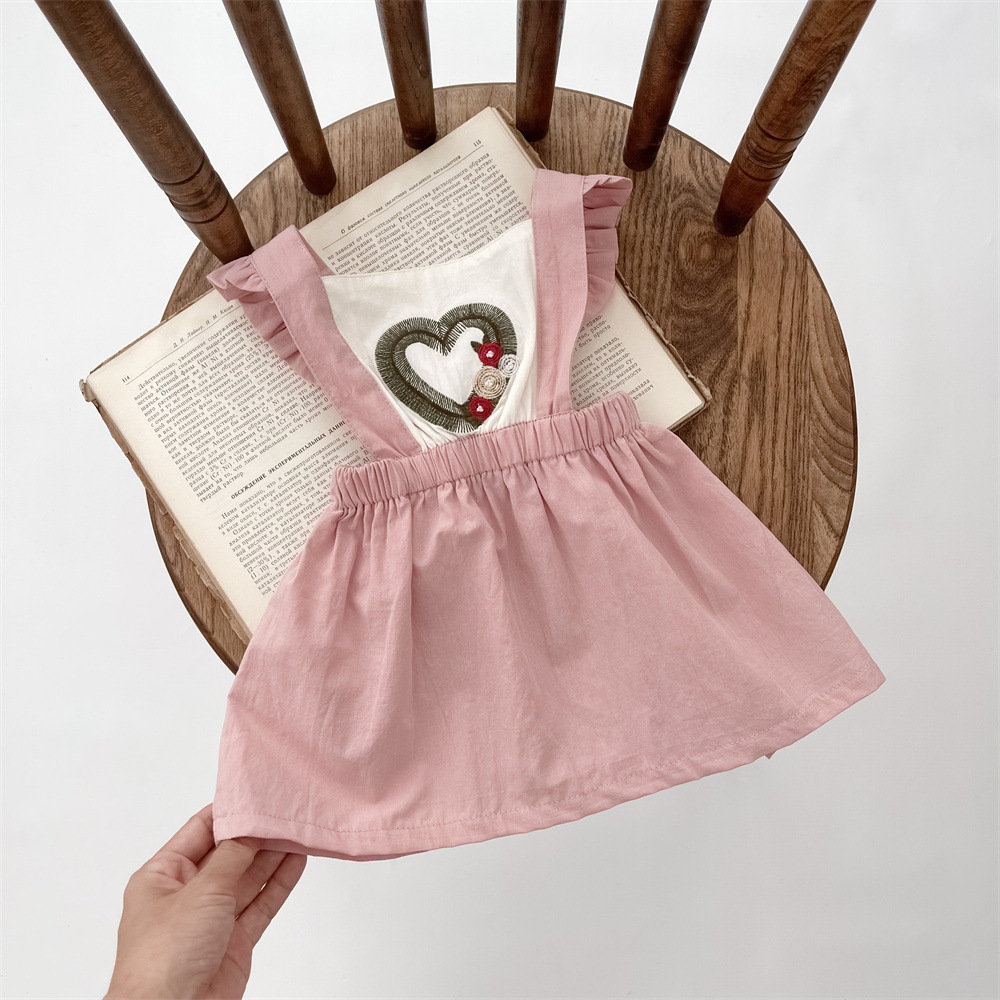 ★BaBy★ 66~100cm ベビーワンピース ハート柄 カバーオール 韓国ベビー服 | 卸売・ 問屋・仕入れの専門サイト【NETSEA】