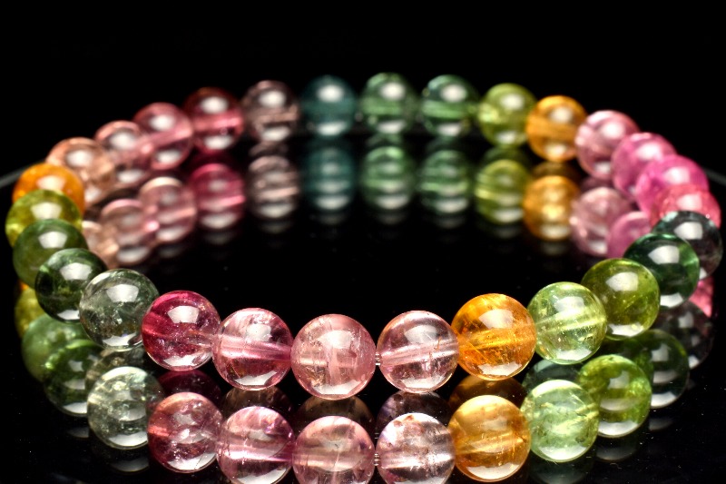 【1点物】AAAAA☆宝石質 MIXトルマリン 6.5mm グラデーション ブレスレット _M5058 株式会社 SEKIKON | 卸売・ 問屋・仕入れの専門サイト【NETSEA】