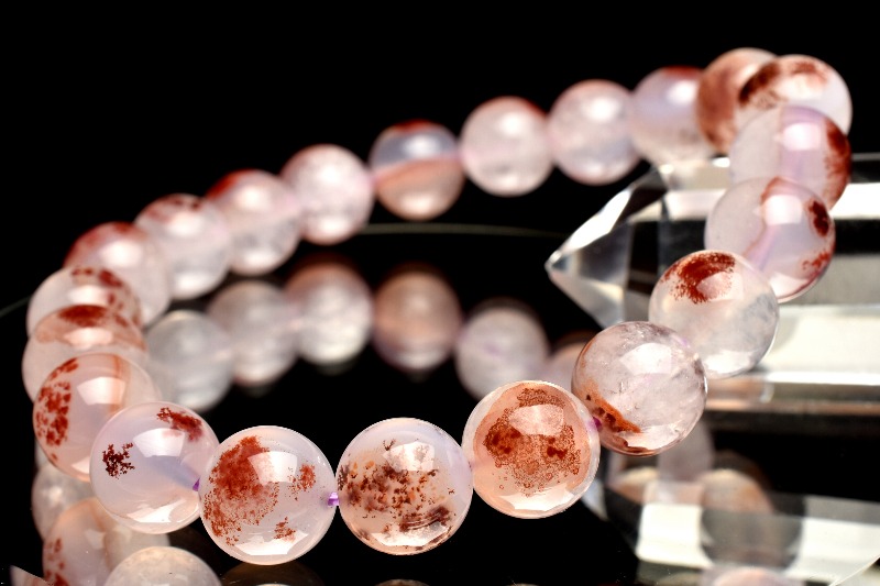 【1点物】瑪瑙水晶共生 シナバーインクォーツ 9.5mm ブレスレット _M5082 株式会社 SEKIKON | 卸売・ 問屋・仕入れの専門サイト【NETSEA】
