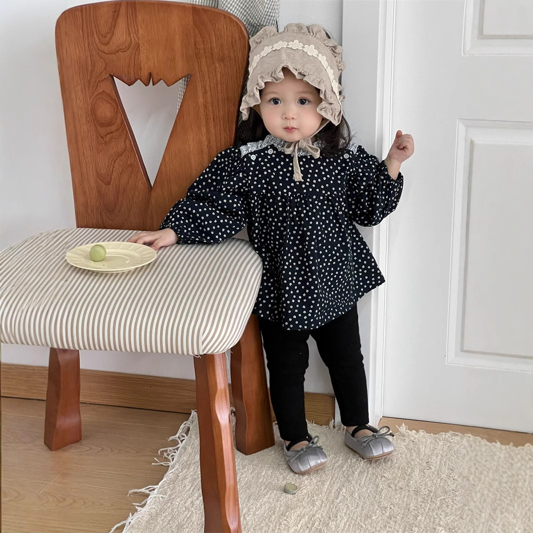 ★BaBy★ 73~100cm ベビーブラウス ドット柄シャツ 長袖 韓国ベビー服 | 卸売・ 問屋・仕入れの専門サイト【NETSEA】