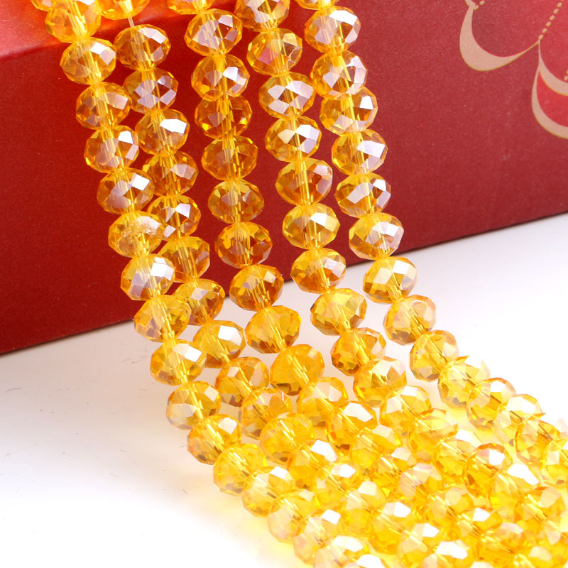 ガラスビーズ中継ビーズ七色ABオレンジ4mm一本140本 | 卸売・ 問屋・仕入れの専門サイト【NETSEA】