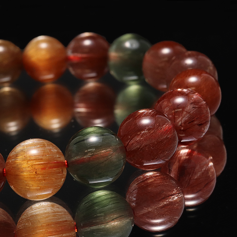 ブレス 福禄寿ルチル＜ブラジル産＞ 丸 約9.5mm | 卸売・ 問屋・仕入れの専門サイト【NETSEA】