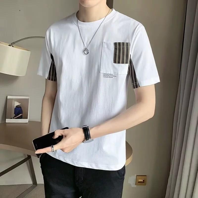 2025春夏メンズ服 シンプル おしゃれ Tシャツ トップス ゆったり インナーシャツ 3色展開[M~3XL] | 卸売・ 問屋・仕入れの専門サイト【NETSEA】