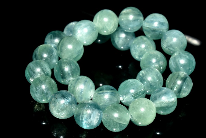 【1点物】希少 天然色 ブルーグリーンカイヤナイト 6.5mm ブレスレット _M9973 | 卸売・ 問屋・仕入れの専門サイト【NETSEA】