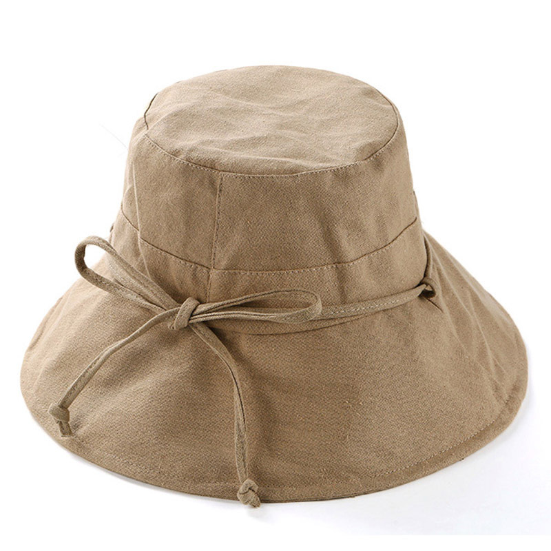 夏用 綿麻 折りたたみ つば広 バケットハット カーキ M 56-58cm | 卸売・ 問屋・仕入れの専門サイト【NETSEA】