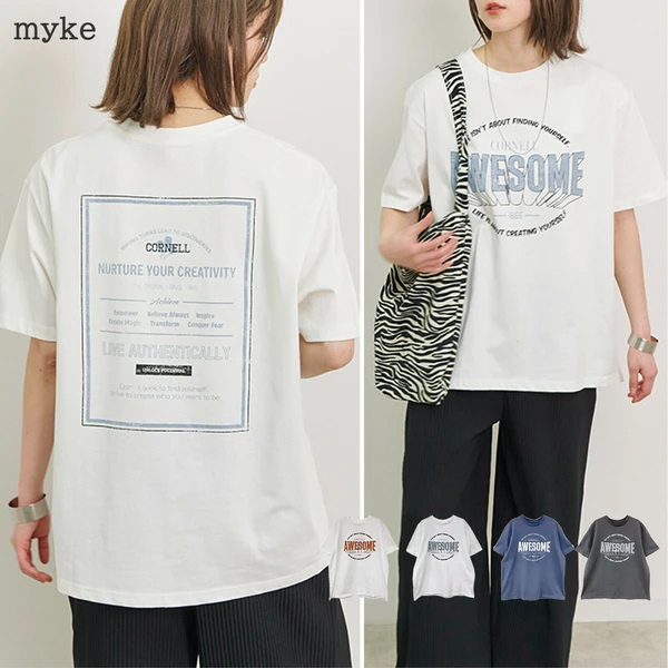 英字ロゴプリントビッグシルエットT SS【2025新作】 | 卸売・ 問屋・仕入れの専門サイト【NETSEA】