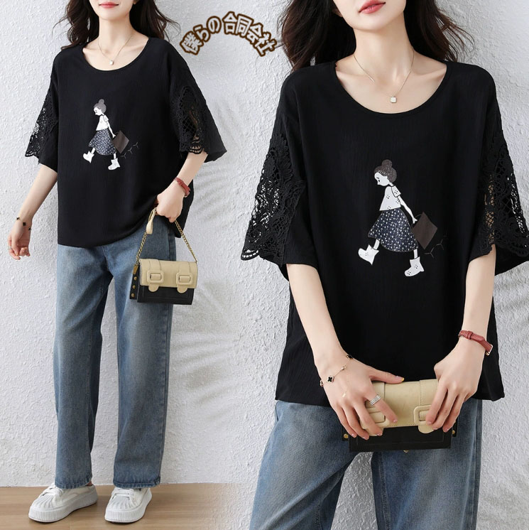 2025年ins夏新作 レディース服 トップス tシャツ ブラウス 韓国風 おしゃれ 可愛い L#-5XL# | 卸売・ 問屋・仕入れの専門サイト【NETSEA】