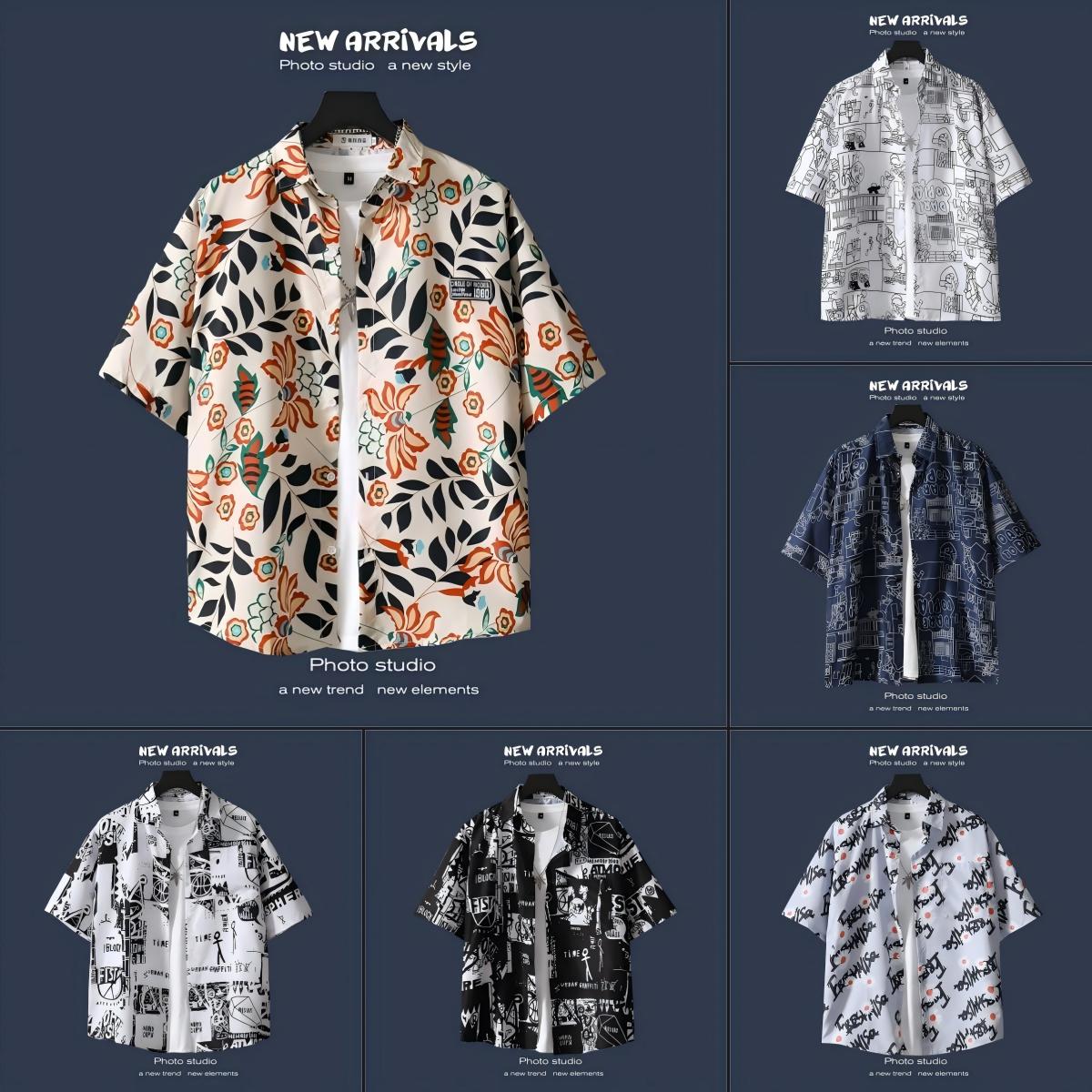 2025春夏メンズ服 カジュアル系 ワイシャツ 韓国風 Tシャツ トップス カーディガン 6色展開[M~3XL] | 卸売・ 問屋・仕入れの専門サイト【NETSEA】