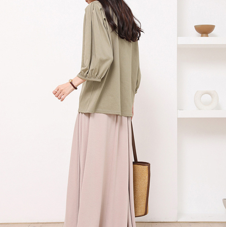 秋新作 トップス レディース tシャツ Tシャツ プルオーバー カットソー ビッグT クルーネック 着回し | 卸売・ 問屋・仕入れの専門サイト【NETSEA】