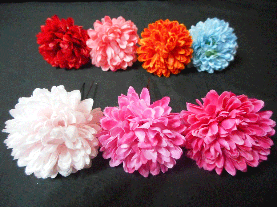 自社オリジナル人気のピンポンマム！！和装用髪飾り/成人式・結婚式・卒業式・浴衣に。 Creative&Branding 問屋・仕入れ・卸・卸売の専門【仕入れならNETSEA】