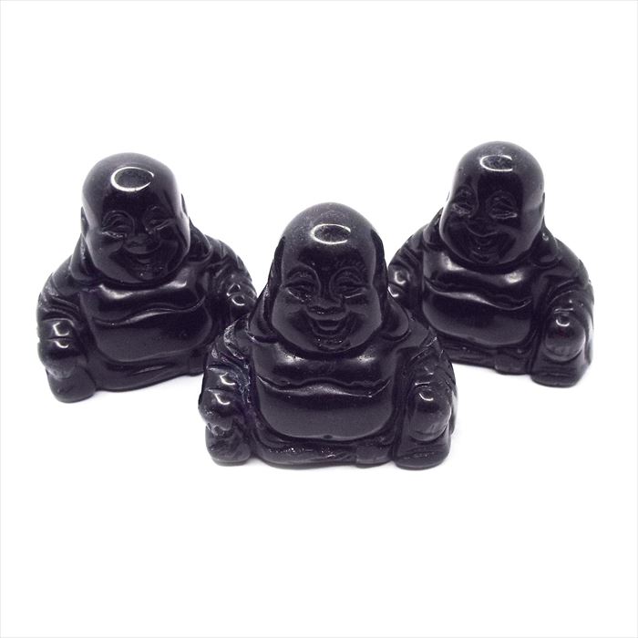 天然石 七福神 布袋 彫刻 置物 黒曜石 オブシディアン 《SION 天然石 パワーストーン》 | 卸売・ 問屋・仕入れの専門サイト【NETSEA】