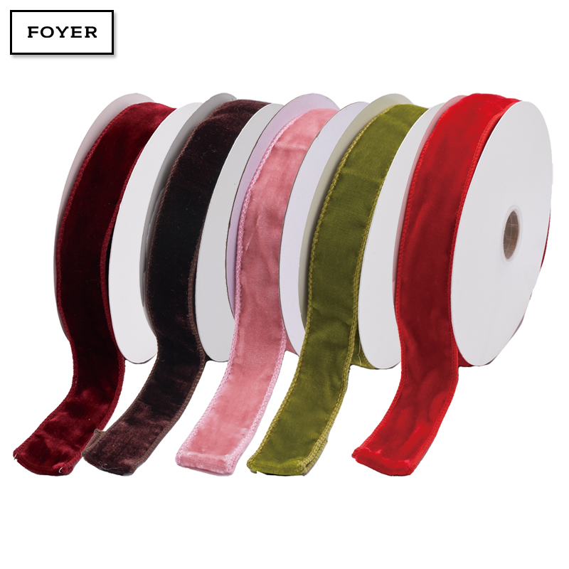 ホワイエ ワイヤー入りリボン VISCOSE VELVET RIBBON COTTON EDGING Paddy’s Market (パディス ...