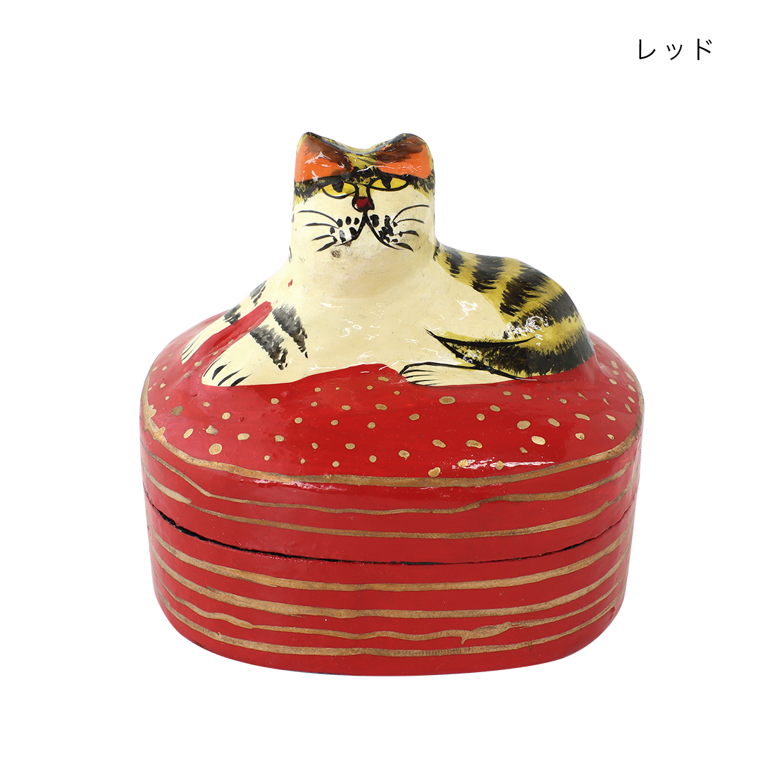 ペーパーマッシュ とびだしネコ L[ボックス BOX 小物入れ 紙 猫 ねこ キャット インド アジアン] 株式会社 トモ・コーポレーション 問屋・仕入れ・卸・卸売の専門【仕入れならNETSEA】