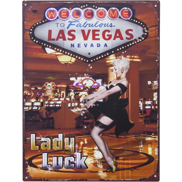 アンティークメタルプレート Lady Luck★ 秋月貿易 株式会社 問屋・仕入れ・卸・卸売の専門【仕入れならNETSEA】