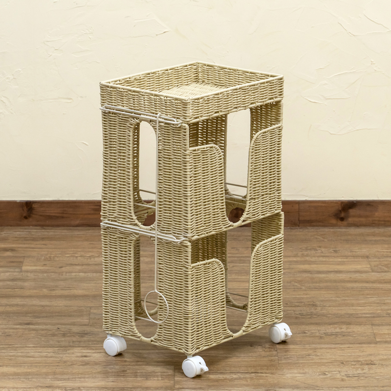 ラタン調 新聞ストッカー BR/IV | 卸売・ 問屋・仕入れの専門サイト【NETSEA】