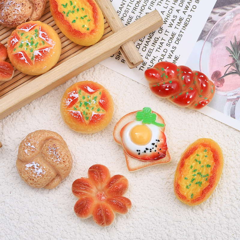 DIY素材 手芸diy用 デコパーツ 貼り付けパーツ デコレーションパーツ ハンドメイド パン 6色 LENA | 卸売・ 問屋・仕入れの専門サイト【NETSEA】