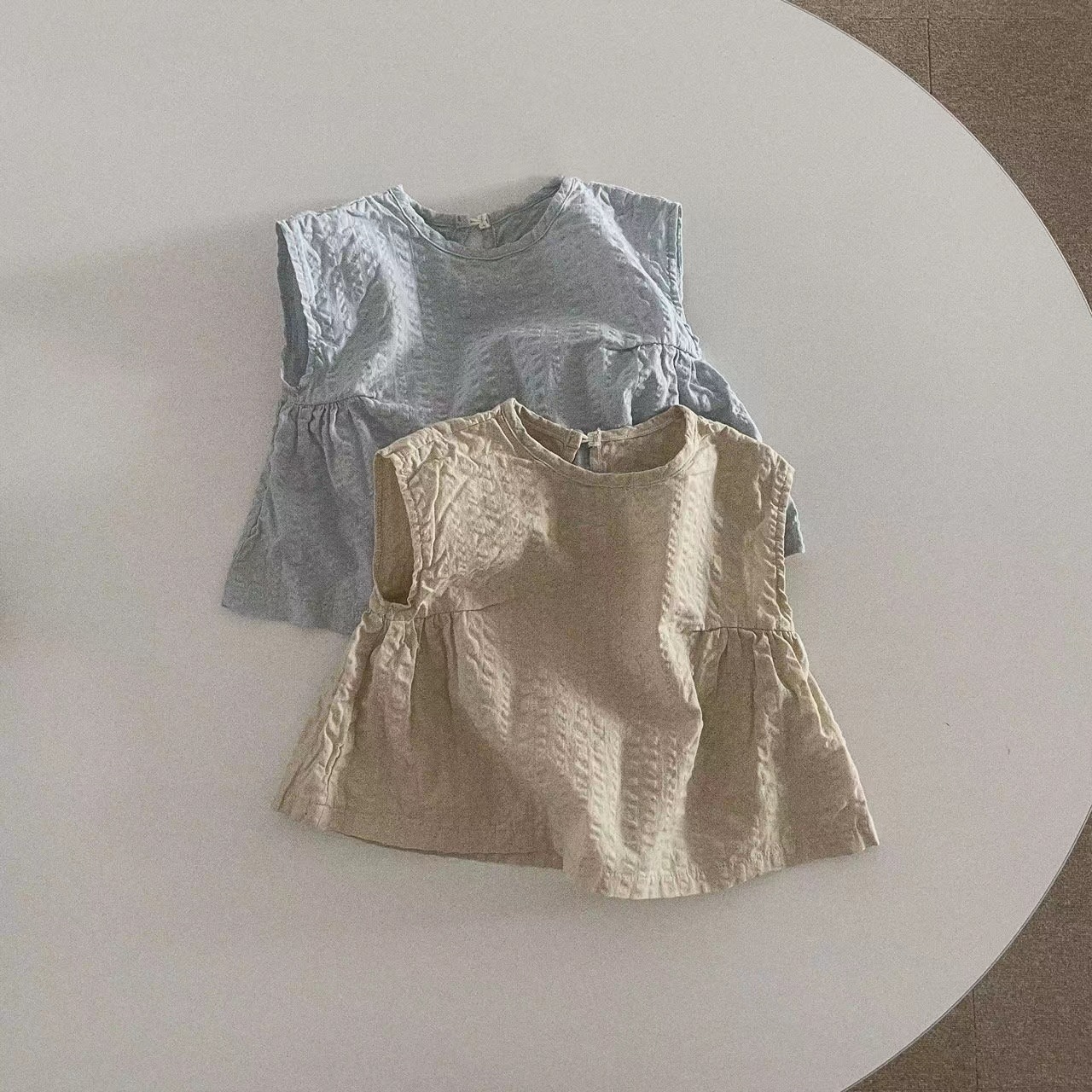 2023夏新作 韓国風子供服 ベビー服 女の子 可愛い トップス ノースリーブ シャツ 無地 73-100cm LENA 問屋・仕入れ・卸・卸売の専門【仕入れならNETSEA】